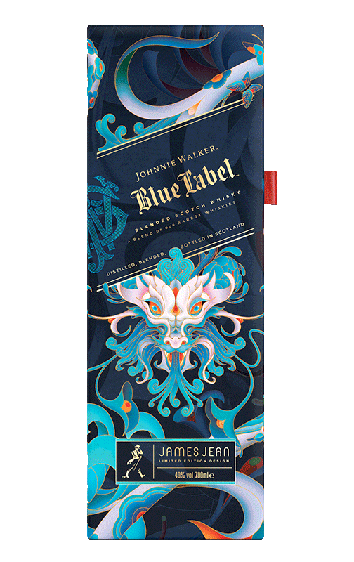 Johnnie Walker Blue Label Ano do Dragão James Jean Edição Limitada ...